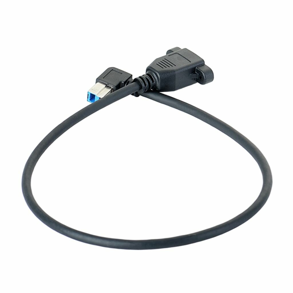 Адаптер питания usb, Верхний изогнутый удлинитель типа USB3.0 B от мужчины к женщине с ушками