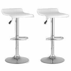 Стул барный Hi-tec NEW STOOL GROUP белый, экокожа, металл, мягкое сиденье, без подлокотников