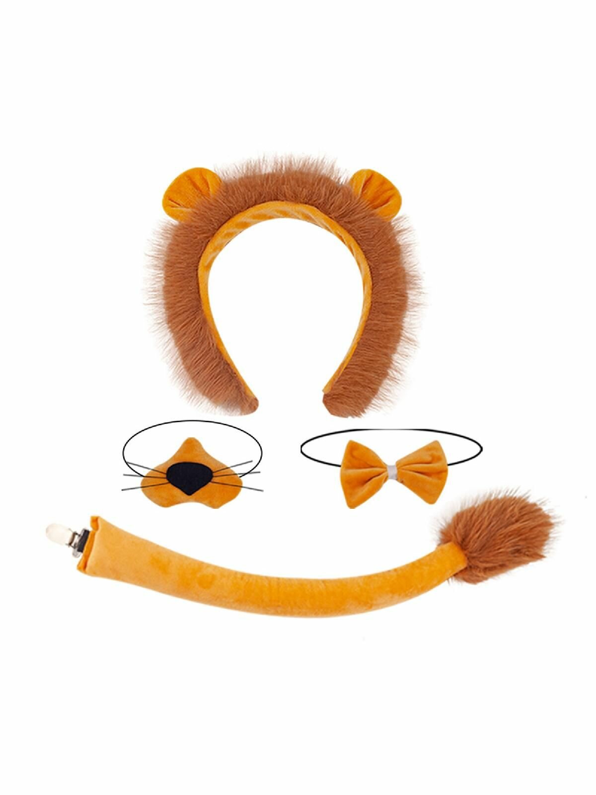 Детский набор "Львиные ушки и хвост", - Симба лев четыре пегих