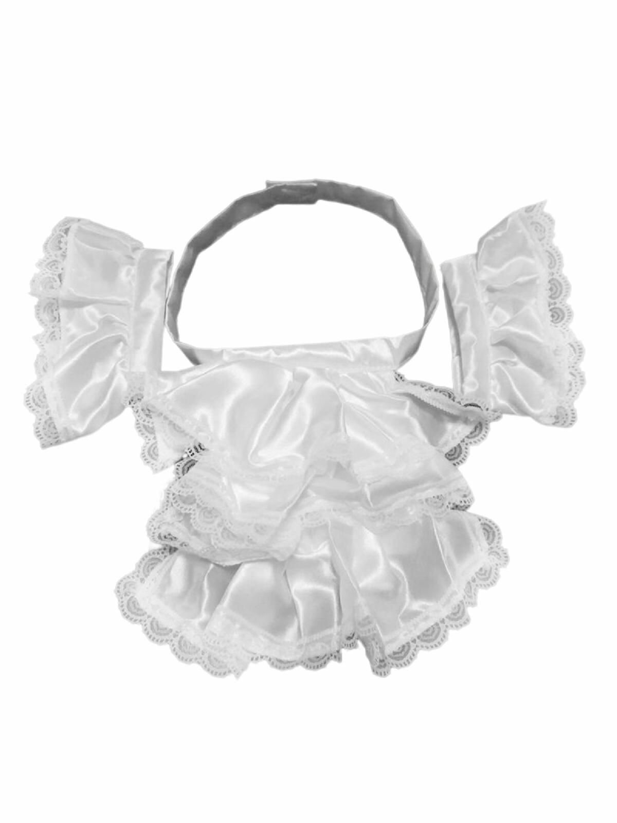 Кружевной жабо с манжетами