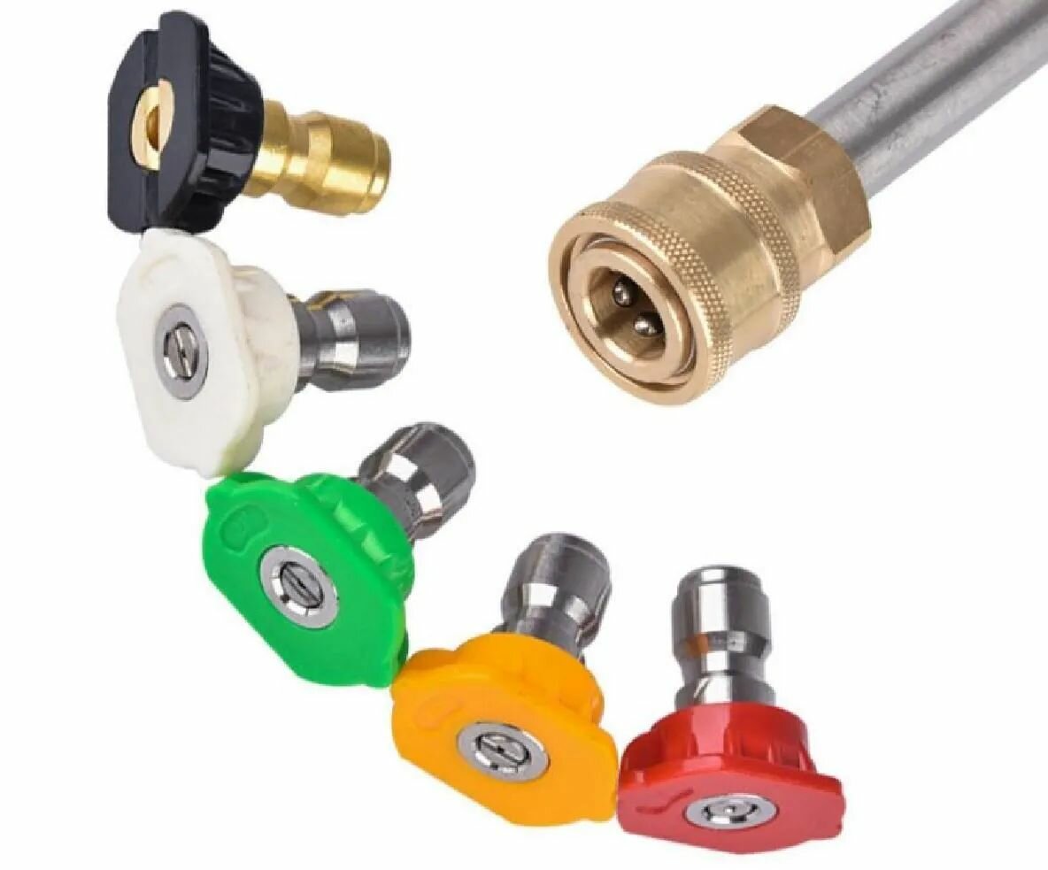 Набор металлических форсунок-распылителей для минимоек 5шт.