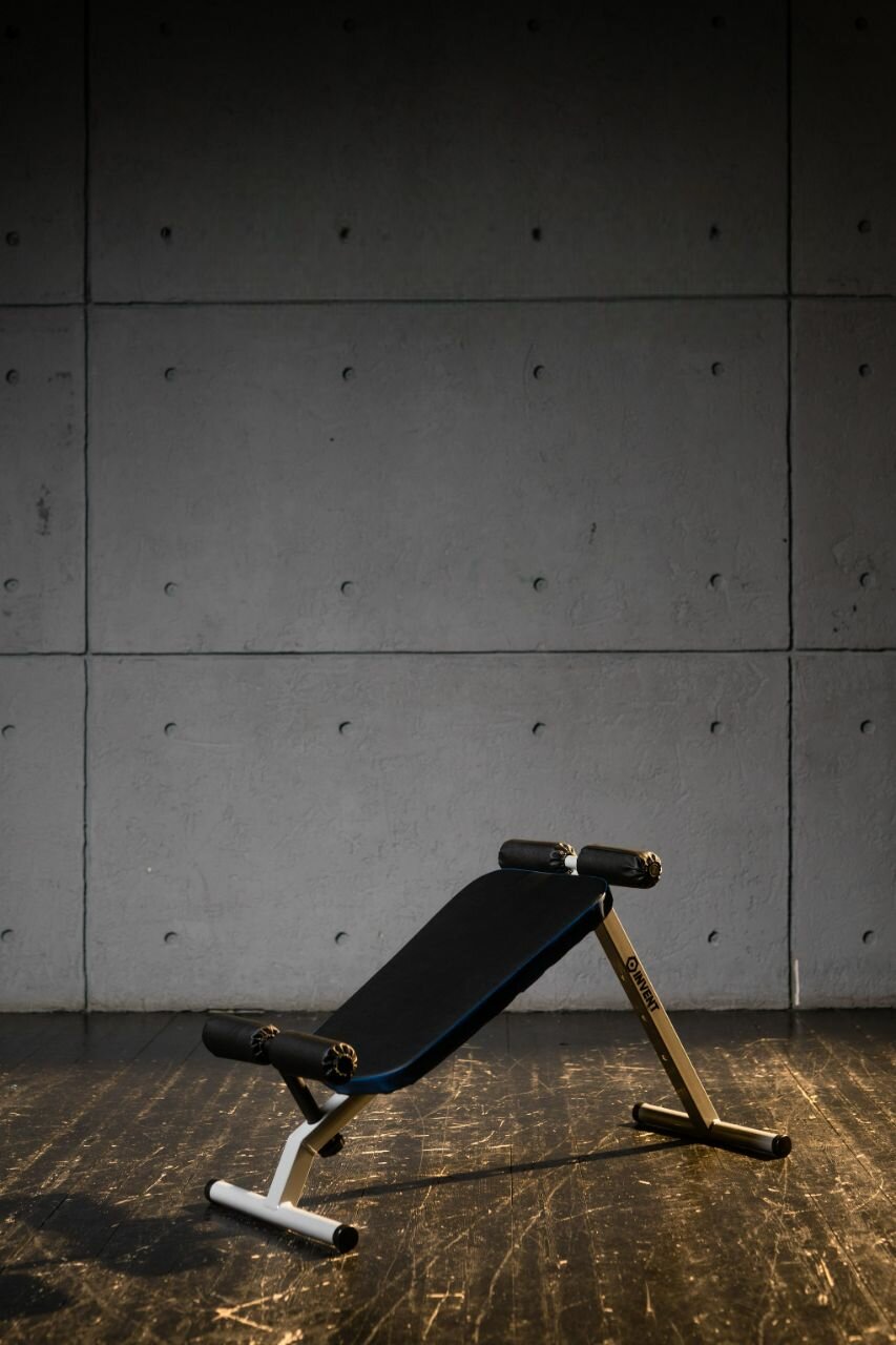 Скамья складная 2в1 пресс+гиперэкстензия, серая, нагрузка 150 кг