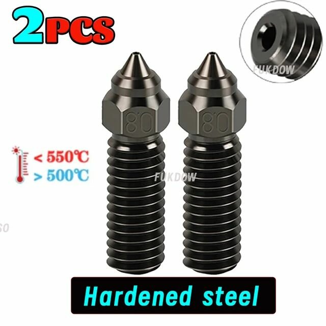 Сопла для Creality Ender 3 V3 KE K1/K1 MAX CR-M4 0,4mm 2xHardened Steel