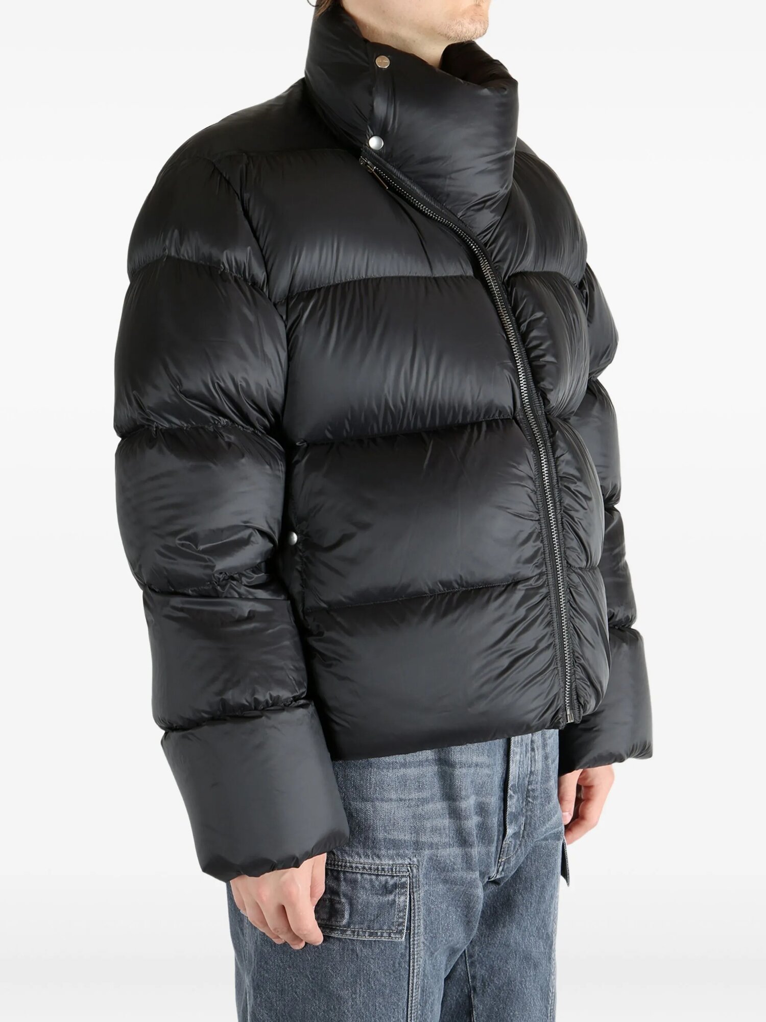Куртка Rick Owens Quilted high-neck jacket, размер 50, черный — фото 1