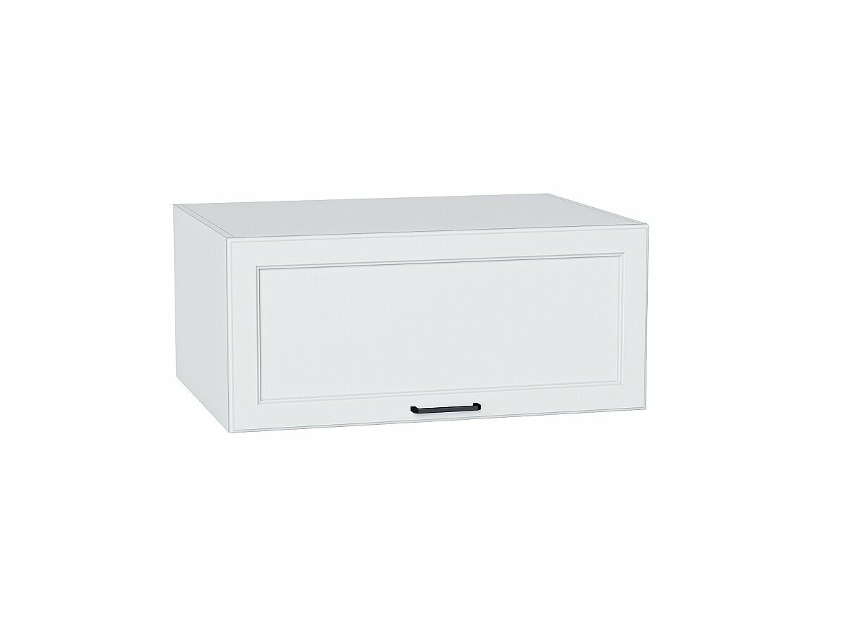 Шкаф верхний горизонтальный глубокий Барселона, цвет фасада Белый, цвет каркаса Белый, 358*800*578 мм