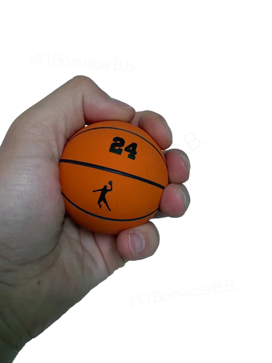 Мяч попрыгунчик мини баскетбол Soft-touch, 1 шт