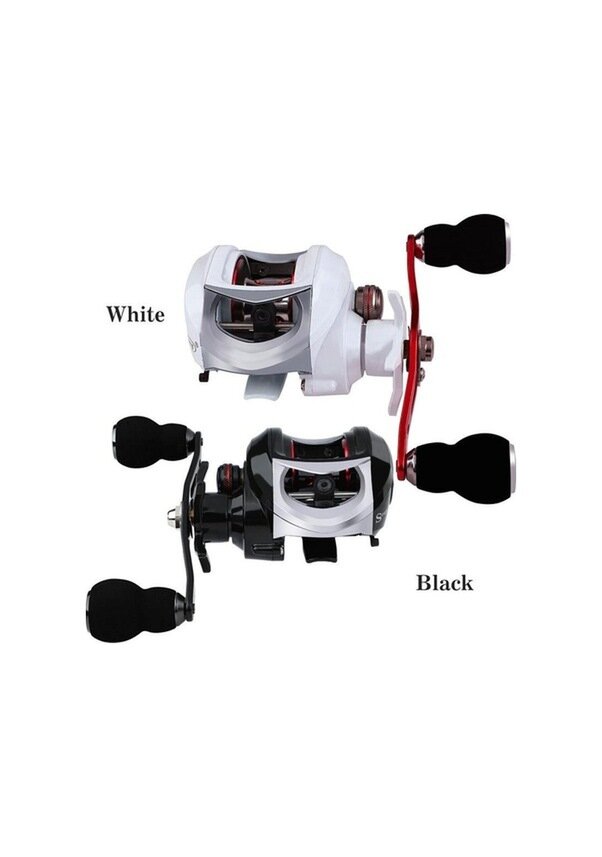 Белая карбоновая катушка Sougayilang 18+1bb 7,4 унции, мультипликаторная, с тормозом, правосторонняя, передаточное число 6,3:1