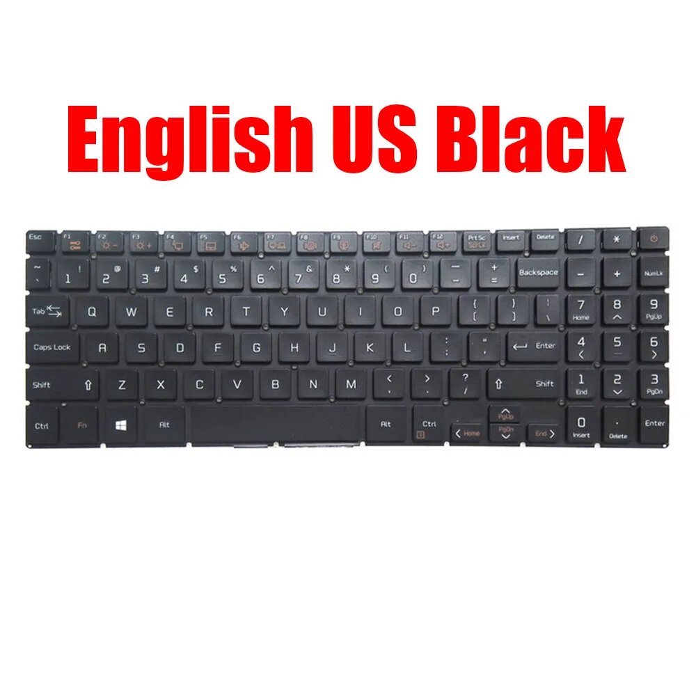 Сменная клавиатура RTDPART для Maibenben M547 M555 M545, английский расклад, белый Black