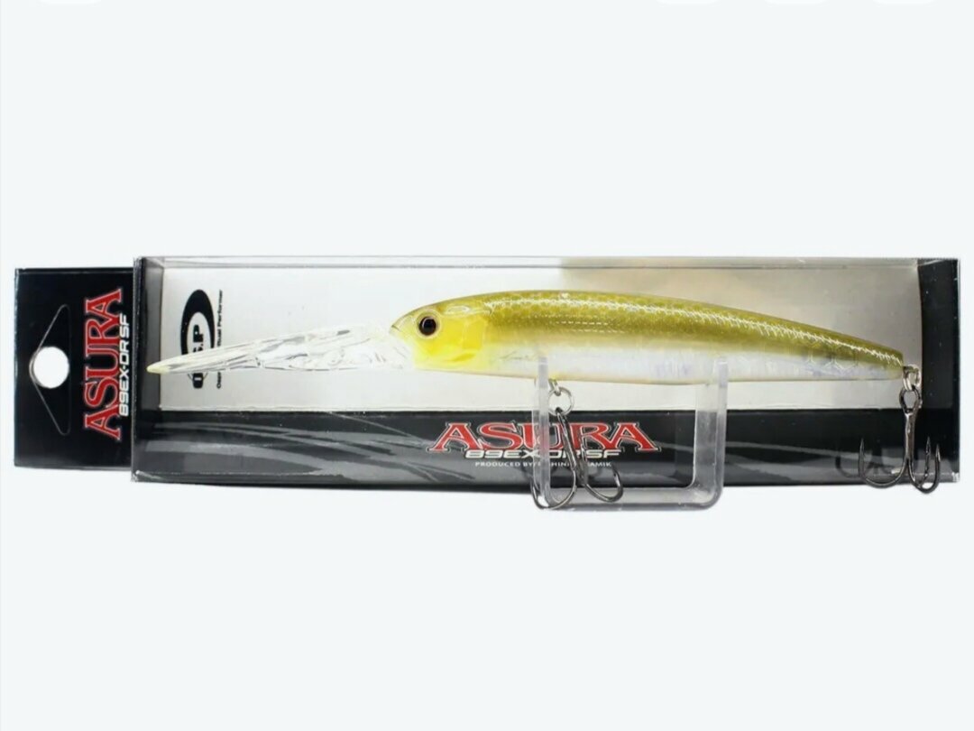 Воблер OSP ASURA 89EX-DR SF (медленно всплывающий, 89мм, 11,8гр) - P-47 (NUMERI SHAD)