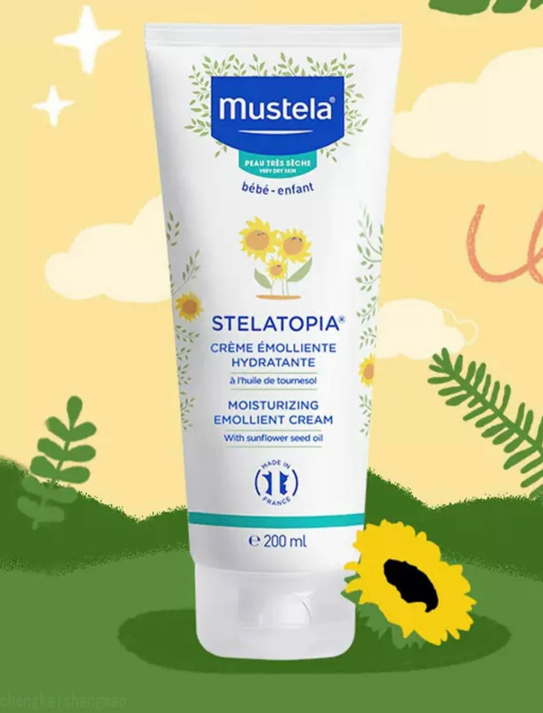 Mustela Увлажняющий эмолент крем, 200 мл, Действует до 2026 года