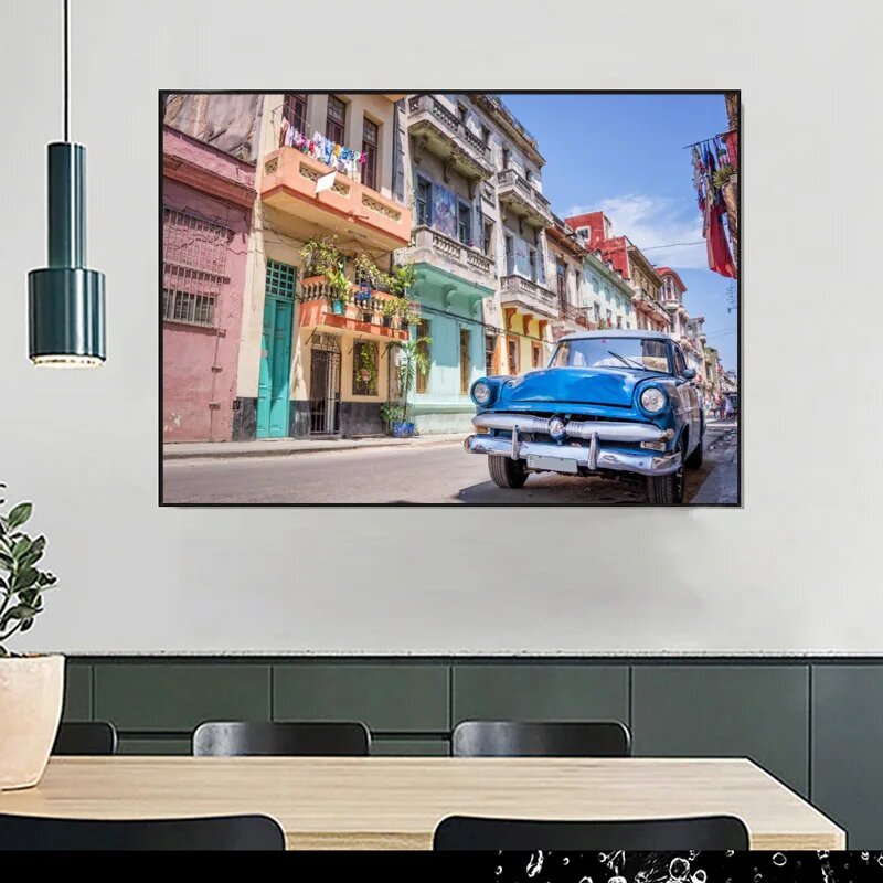 Картины Кубы на холсте 202212-5, 60X90CM No Frame