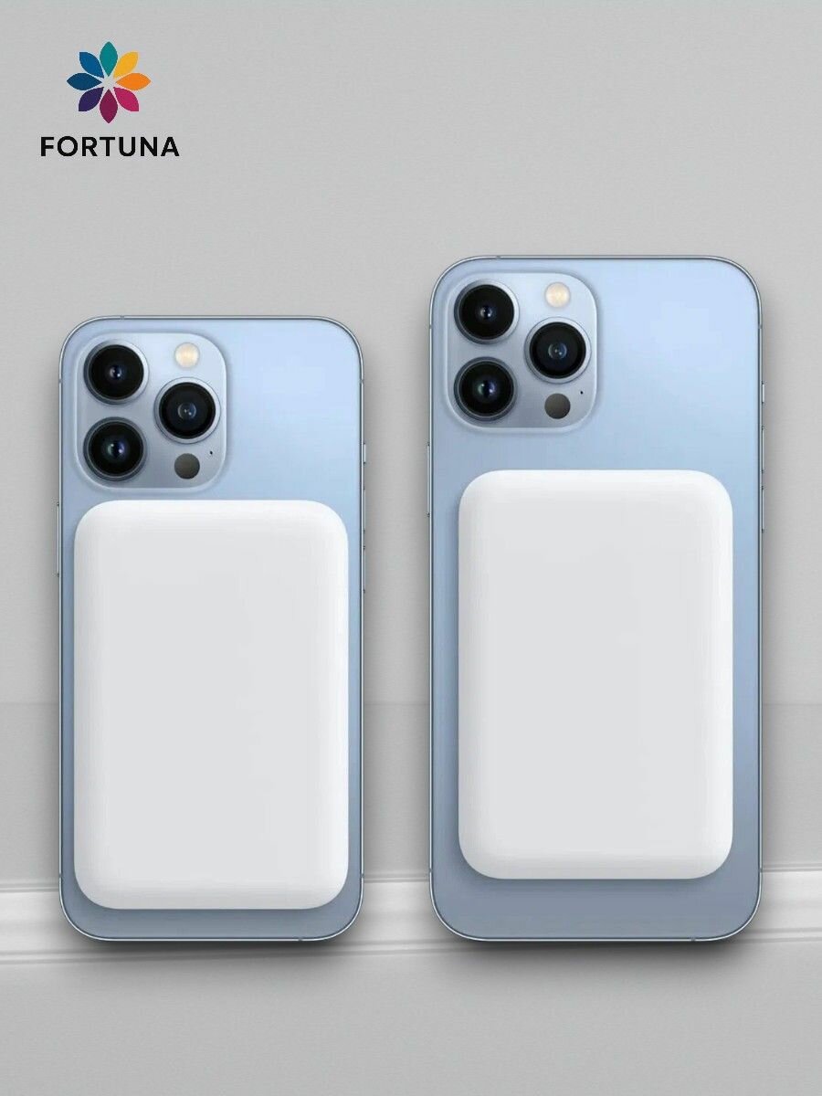 Беспроводной повербанк/Внешний аккумулятор MagSafe Battery Pack Lighting 5000 мАч, беспроводной PowerBank, быстрая зарядка, магнитный аккумулятор