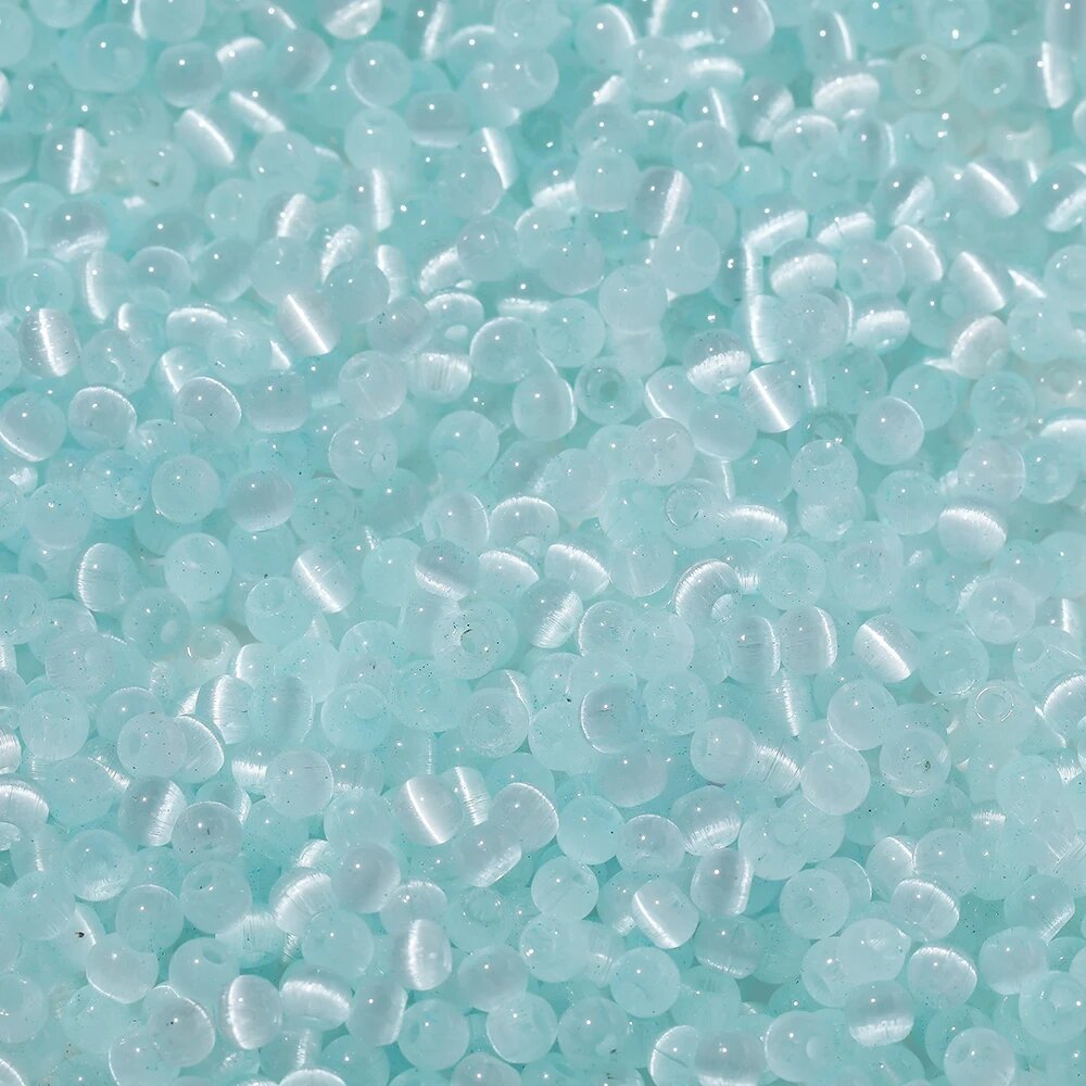 Стеклянные бусины «кошачий глаз» AGCFABS 4 мм 100 шт. Style 01