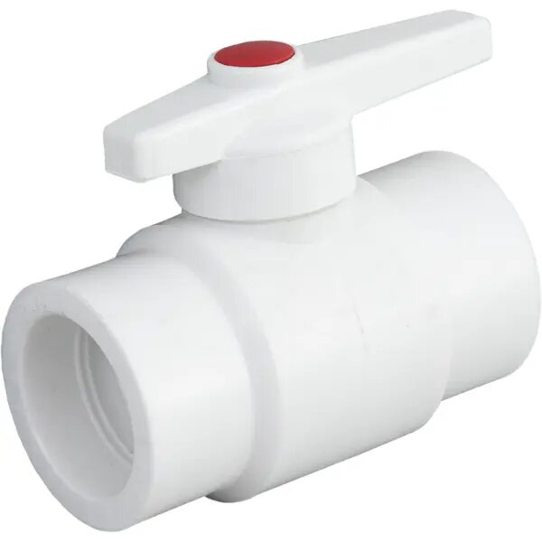 Кран шаровой РВК 32 мм стандартный проход полипропилен