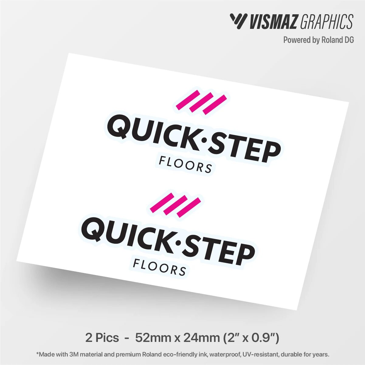 Наклейки Quick-Step Floors (2 шт, 52x24 мм)