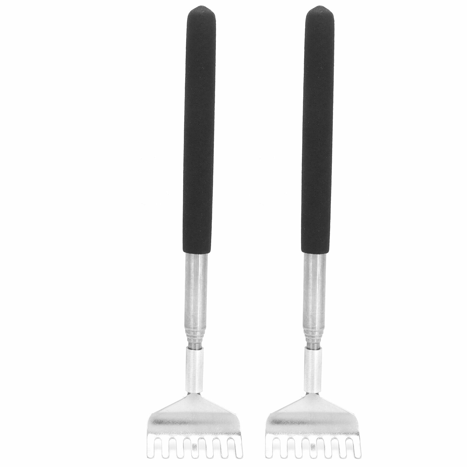 2Pcs Retractable Back Scratcher Portable Stainless Steel Scratching Tool 20 68cm