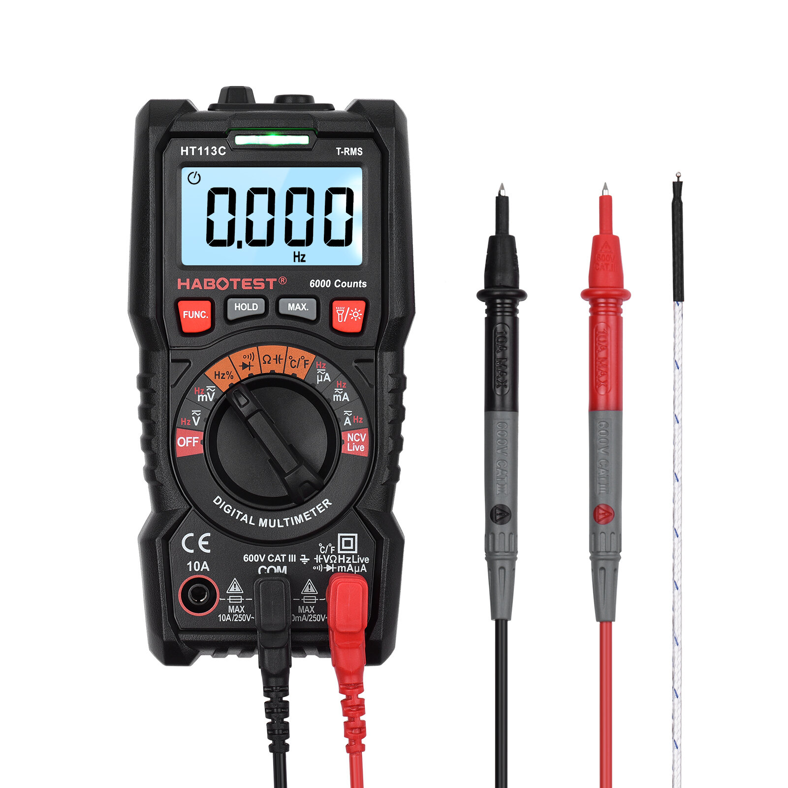 Цифровой мультиметр HABOTEST Автоматический диапазон Истинное среднеквадратичное