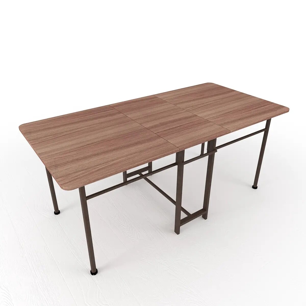 Стол книжка трансформер от производителя "Standart 2" - 1850х1000х750 цвет Шимо Темный подстолье Темное