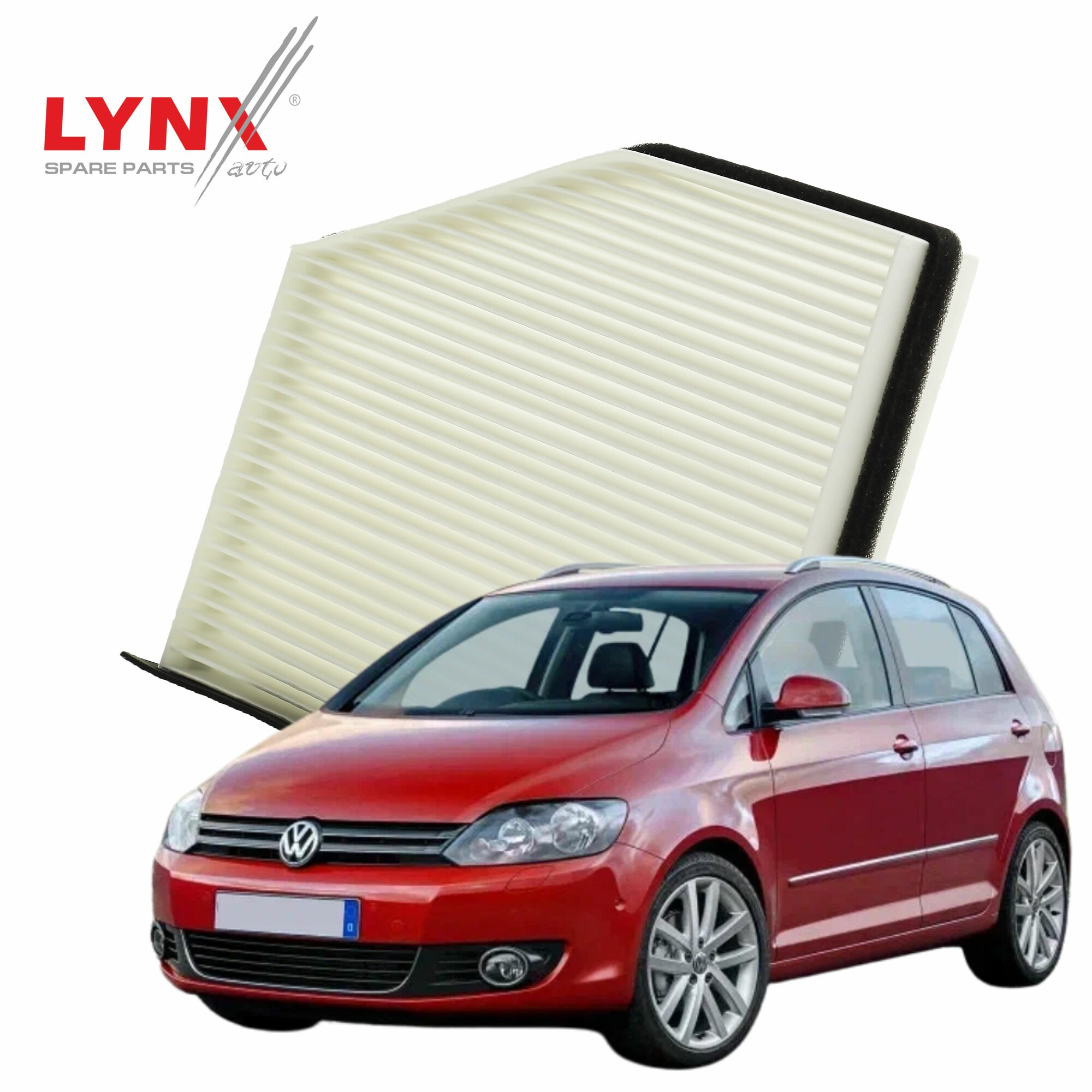 Фильтр салонный Volkswagen Golf Plus (5) 2004 - 2014 1шт LYNXauto
