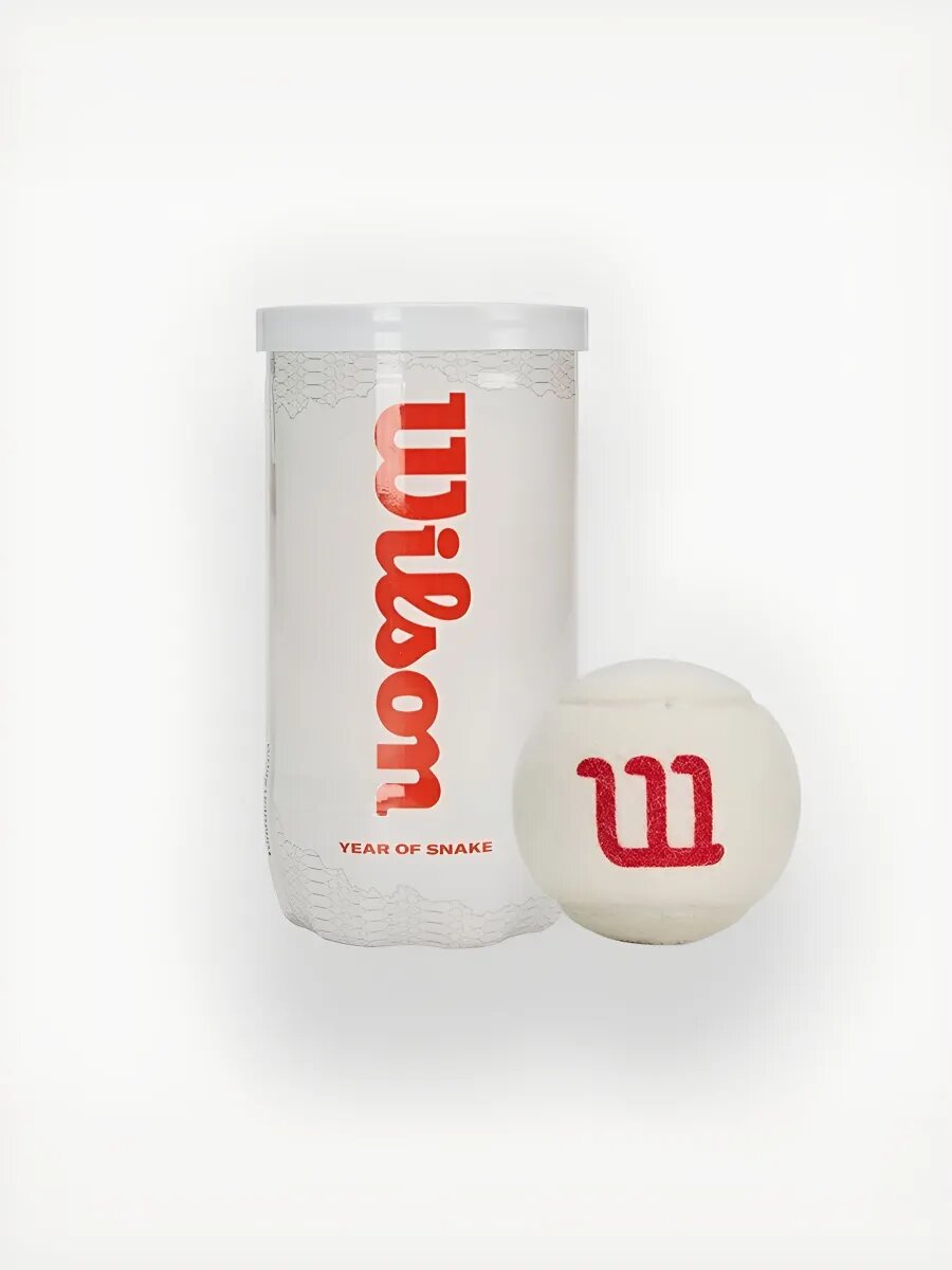 Мячи для большого тенниса "Snake year 2025 ball" Limited Белая банка