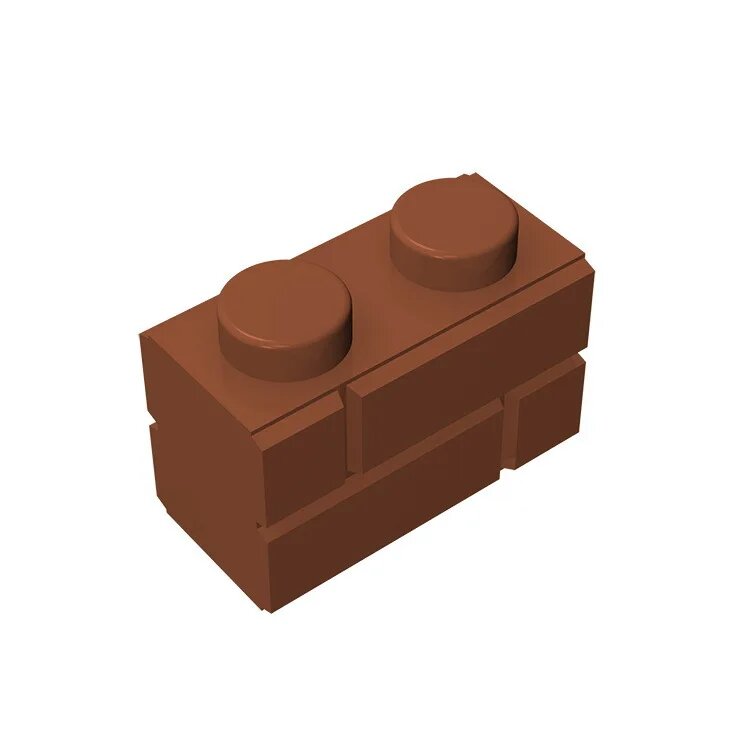 Кирпич Lego 1x2 Коричневый (083)