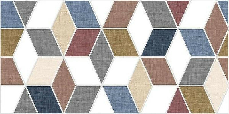 Керамическая плитка Керамин Тренд 3Д бежевый настенная 30х60 см Мультиколор