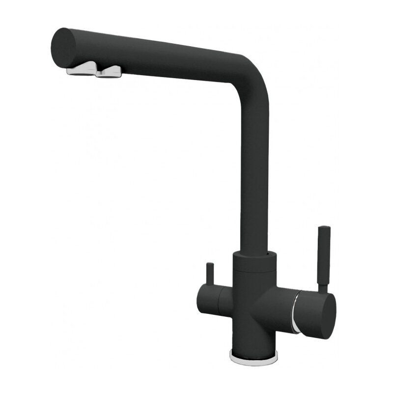 Смеситель для кухни с подключением фильтра Dr. Gans Акцент 339.06H.2123.411, графит