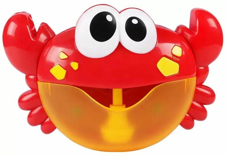 Игрушка для ванны КНР Краб, пенный генератор, звук, на присосках