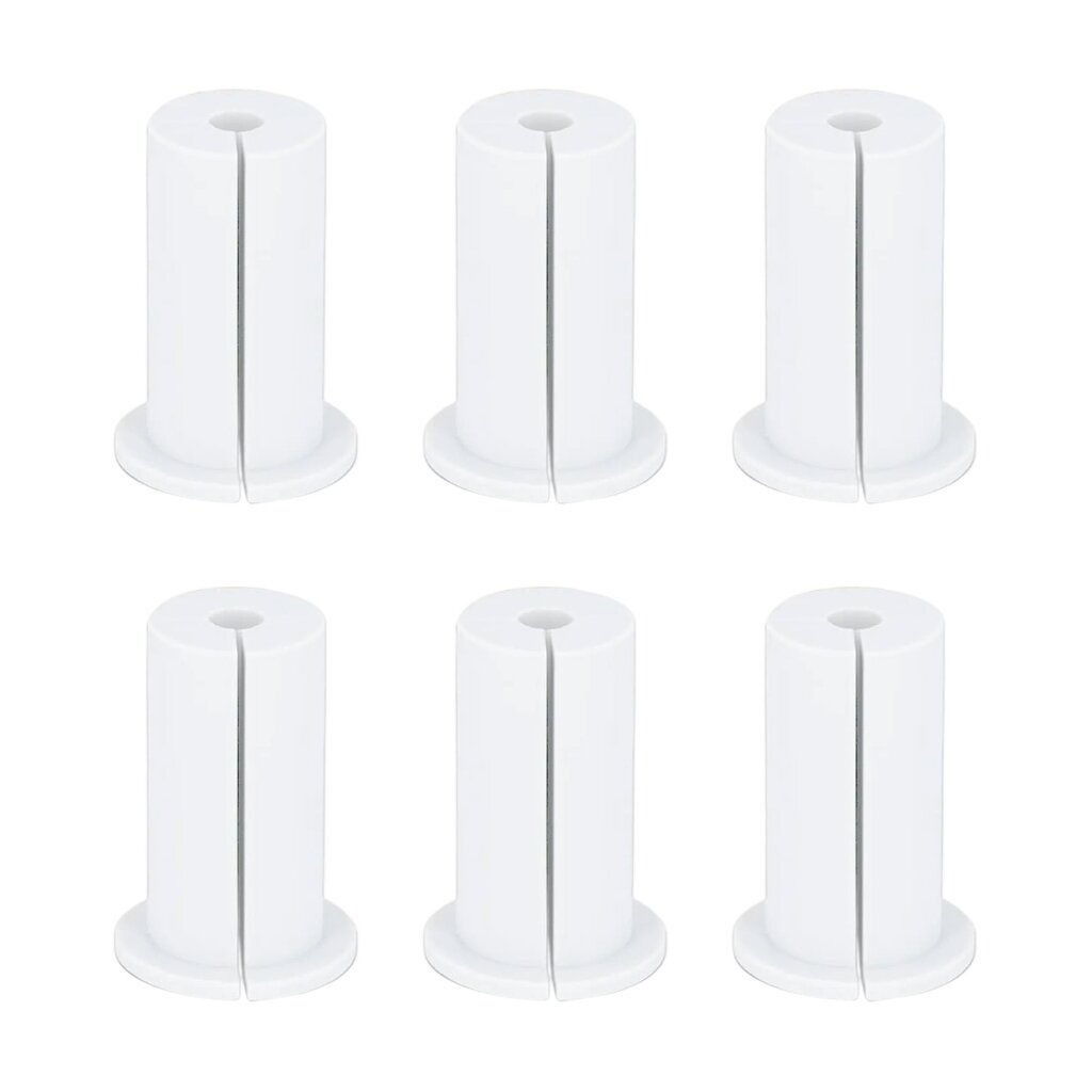 6шт Мебельная стеновая втулка с отверстием для кабеля, Прокладка для управления кабелем, Органайзеры для проводов