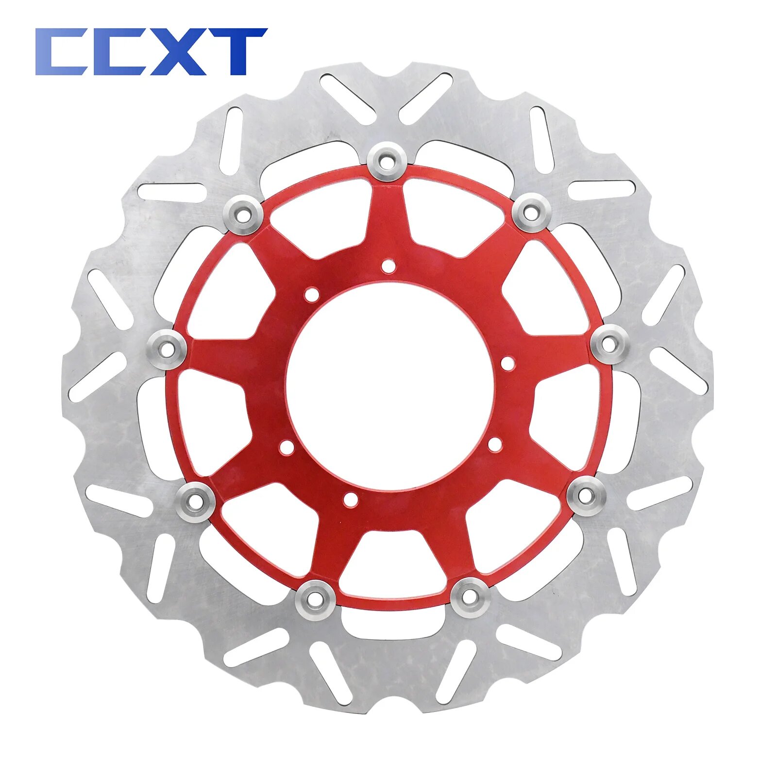 Передний плавающий тормозной суппорт для мотокросса 320 мм, кронштейн адаптера для Honda CR 125 CRF 250R 450R 250X 450X 450RX 320mm Red Disk