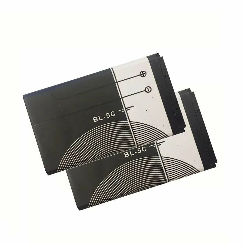 Аккумулятор BL-5C 3.7V 2 шт литиевый полимерный для Nokia 1110/1200/1600