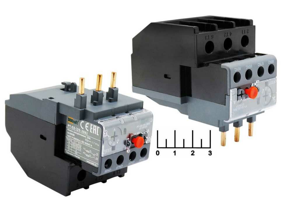 Реле тепловое Dekraft РТ-02 25-38A (23169)