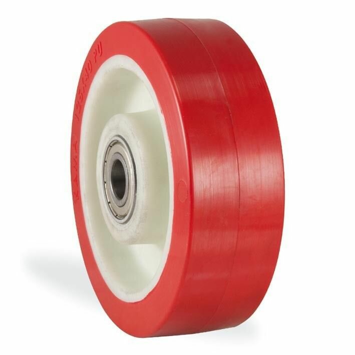 Большегрузное колесо КАМА, 150 мм, посадка на ось 17 мм KAMA 150x45x17-PUR