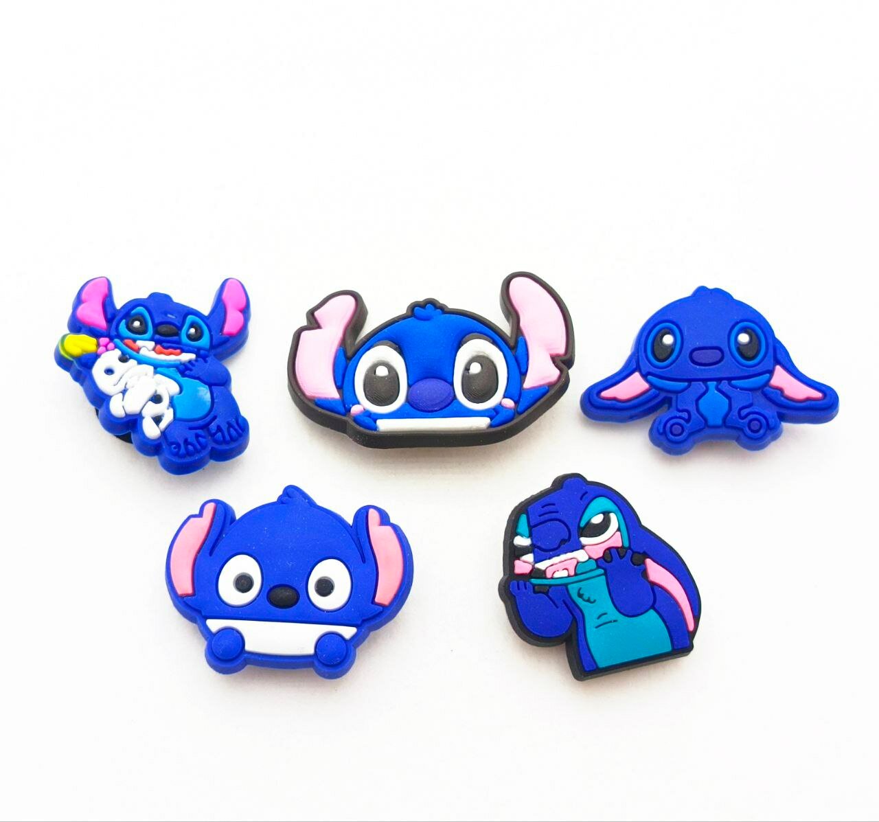 Набор джиббитсов для Crocs "Стич 7" / Новая линейка коллекции / Для фанатов стича / 5шт.