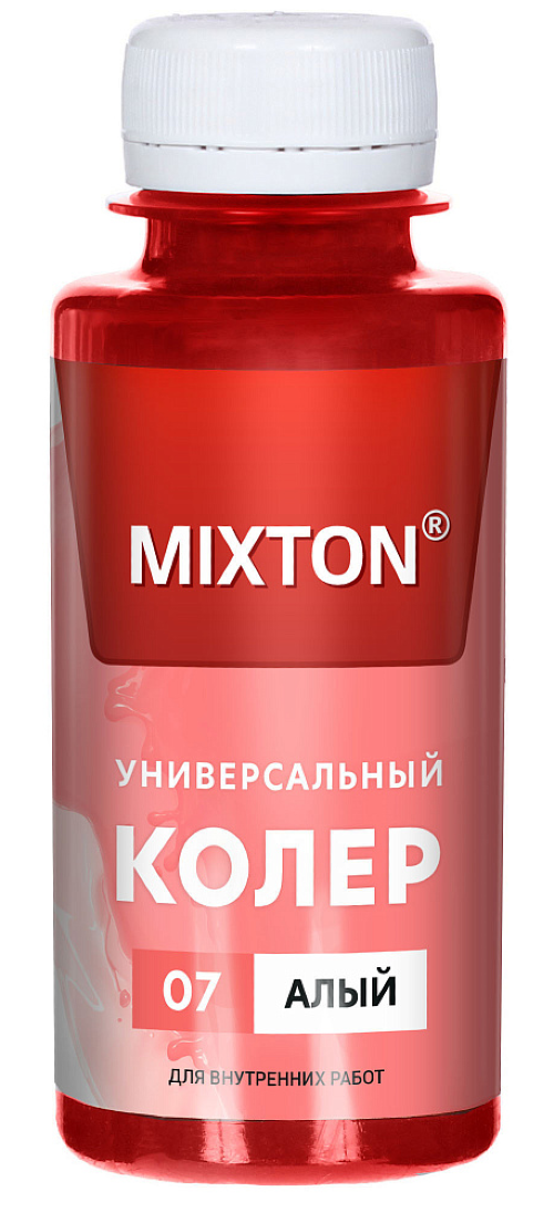Колер для краски MIXTON / Микстон паста универсальная, цвет алый, 0.1л / строительство и ремонт