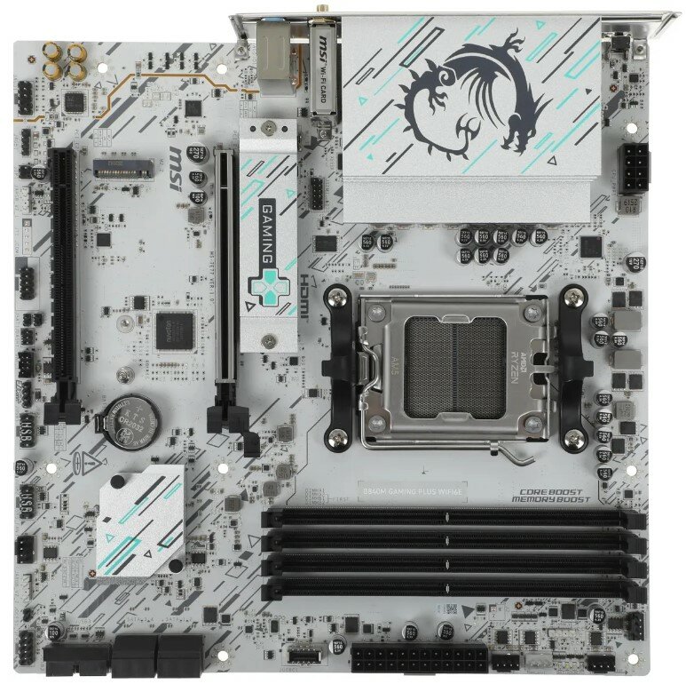 Материнская плата AMD B840 SAM5 MATX B840M GAMING PLUS WIFI6E MSI