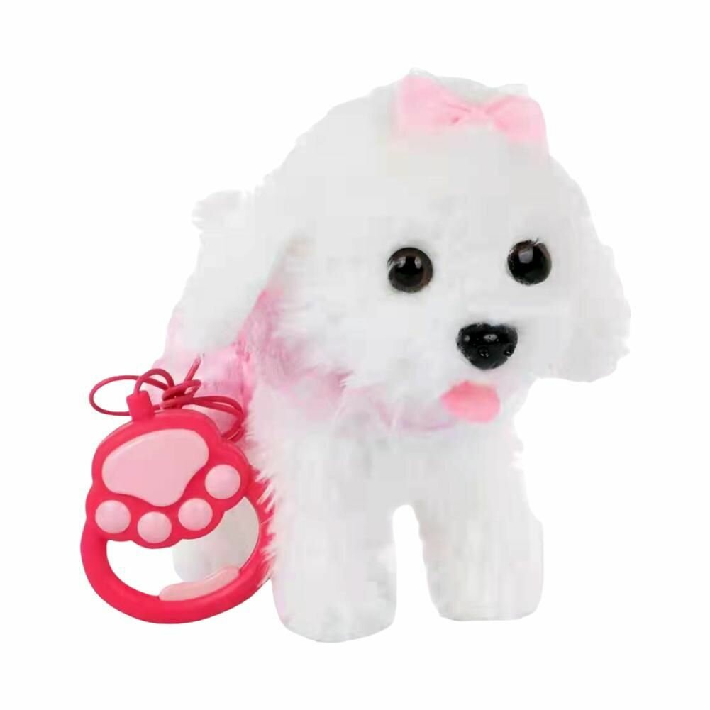 Плюшевые игрушки, Мопс, Умеет петь, С тяговым тросом 25 см