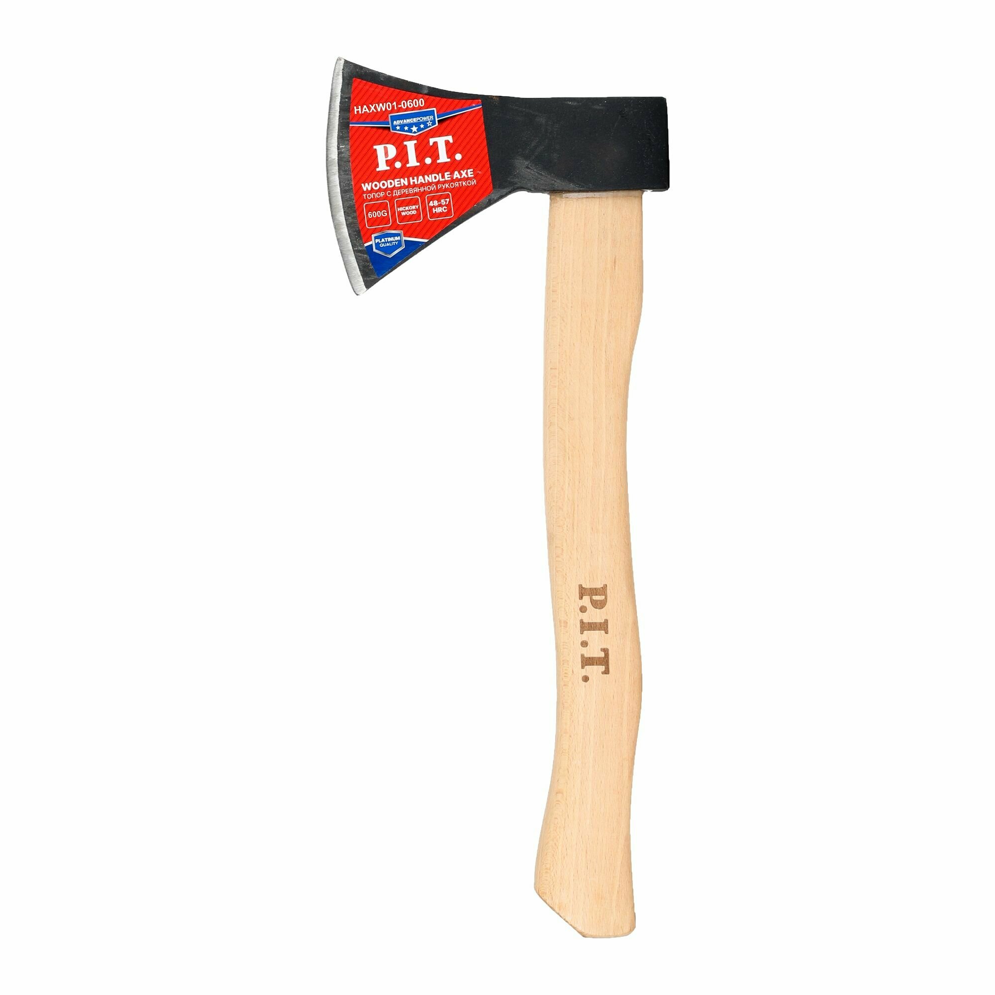 Топор P.I.T. ADVANCE HAXW01-0600, 600 г, деревянная ручка