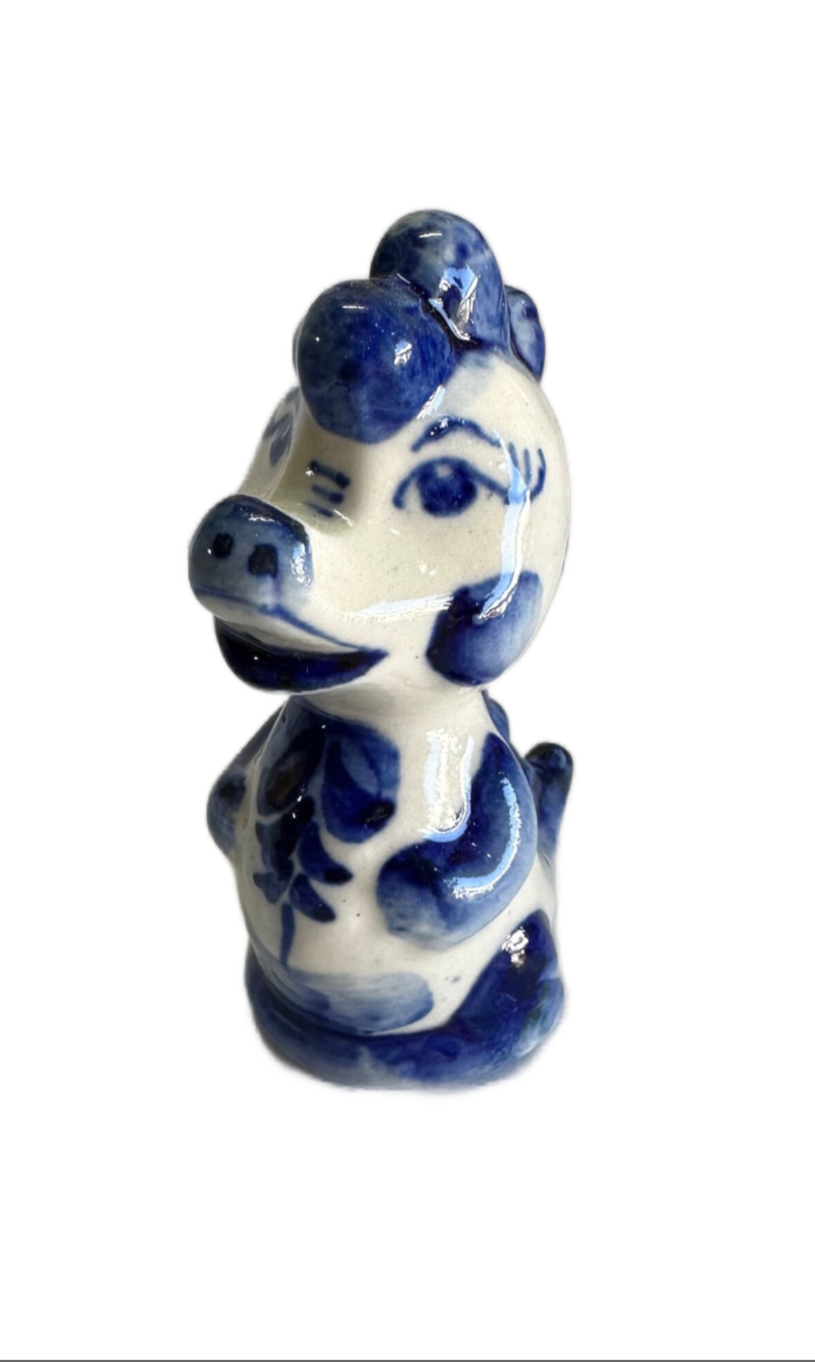 Фигурка "Дракон Сластёна Большой", символ года 2014, статуэтка гжель