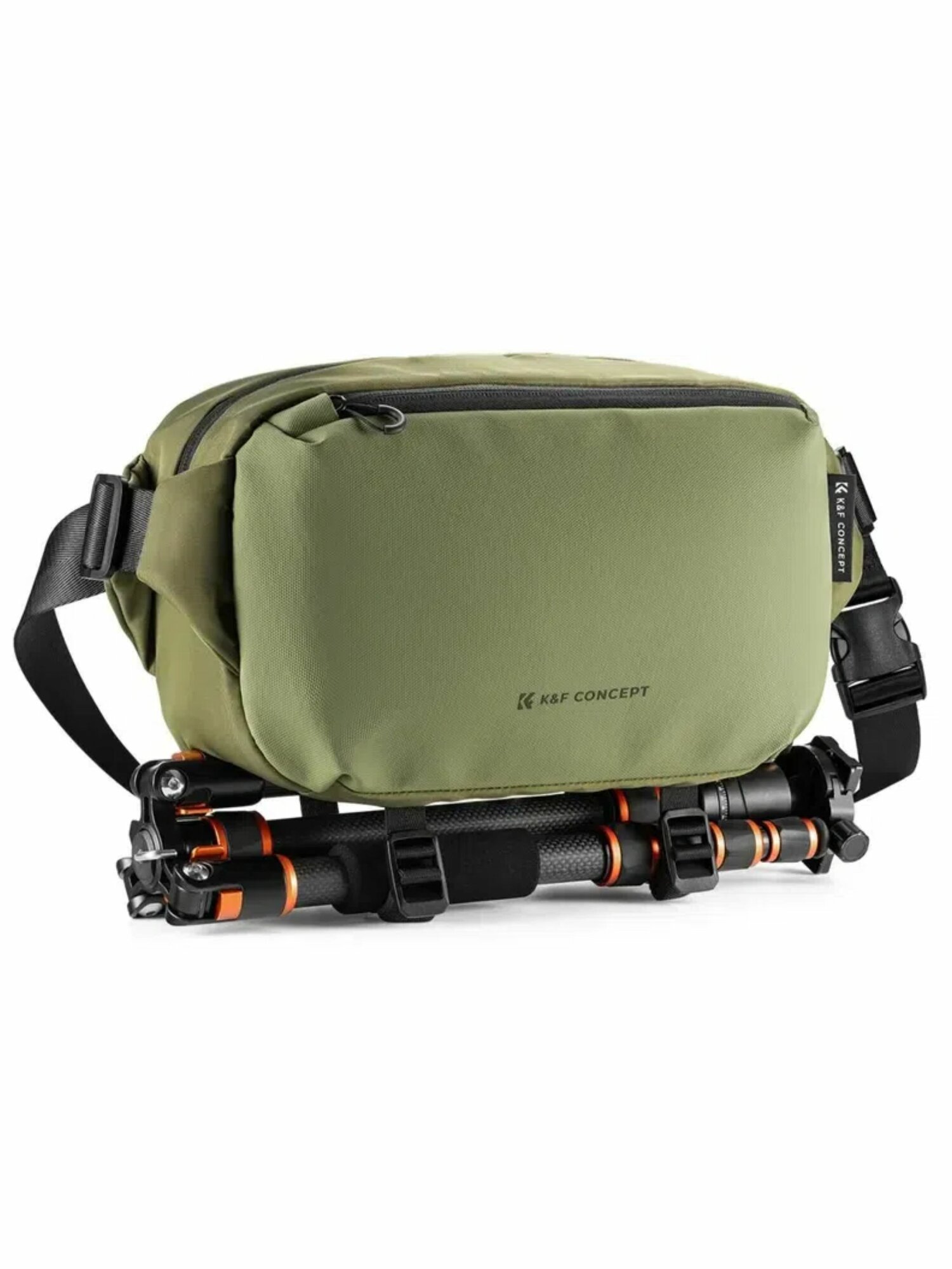 Cумка для фотоаппарата через плечо K&F Concept Alpha Sling Bag 10л (KF13.157V2), зеленая