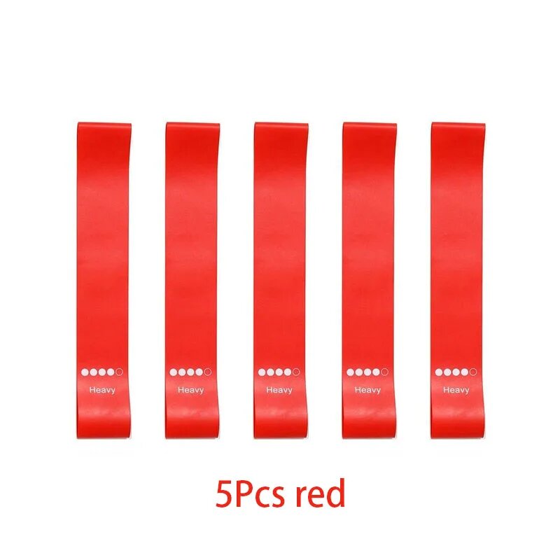Эспандеры TPE для силовой тренировки Красный, 5Pcs red