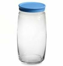 Банка с голубой пласт. крышкой чешни 1500 мл