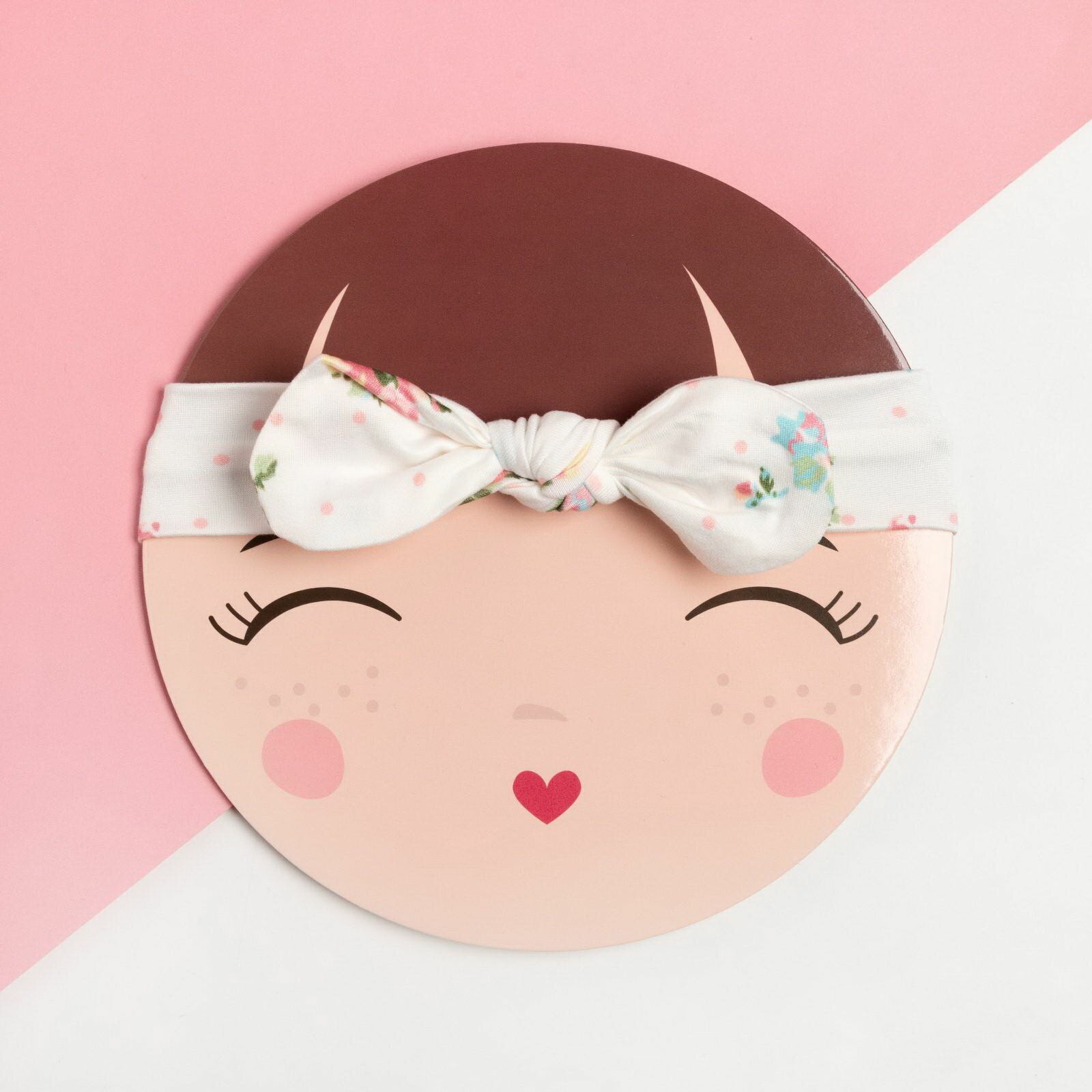 Повязка на голову для девочки "Крошка Я. Бантик", размер 46-48, белая