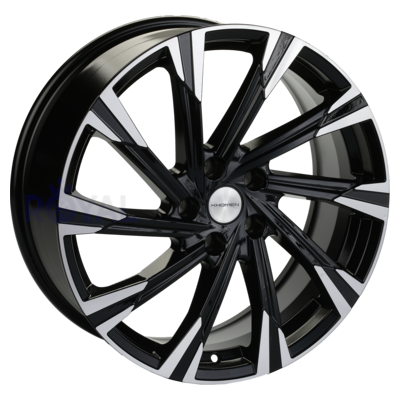 Литой колесный диск Khomen Wheels KHW1901 (NX/Rav4) 7,5x19/5x114,3 ET39 D60,1 Black-FP