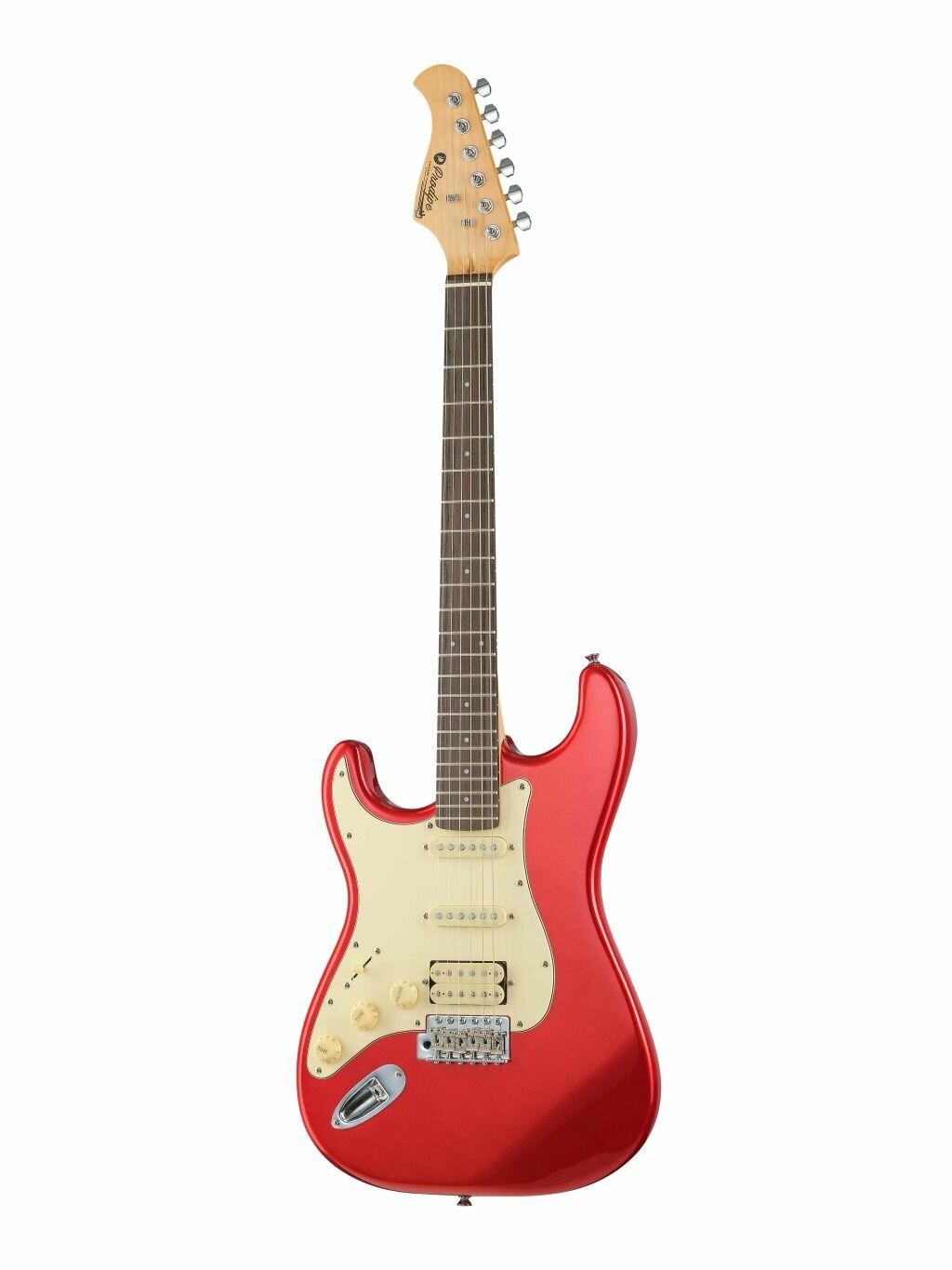 JMFST83LHRACAR Электрогитара ST83RA, леворукая, красная, Prodipe