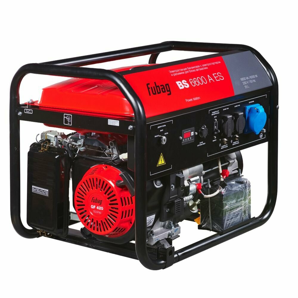 Электрогенератор FUBAG BS 6600 A ES (автозапуск, коннектор для блока автоматики, 6 кВт)