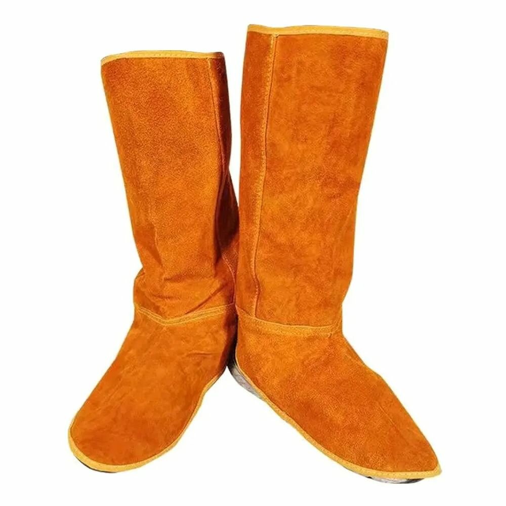 Чехол для обуви сварщика из воловьей кожи, 15-дюймовые сварочные гетры, чехол для ножек рабочего инструмента