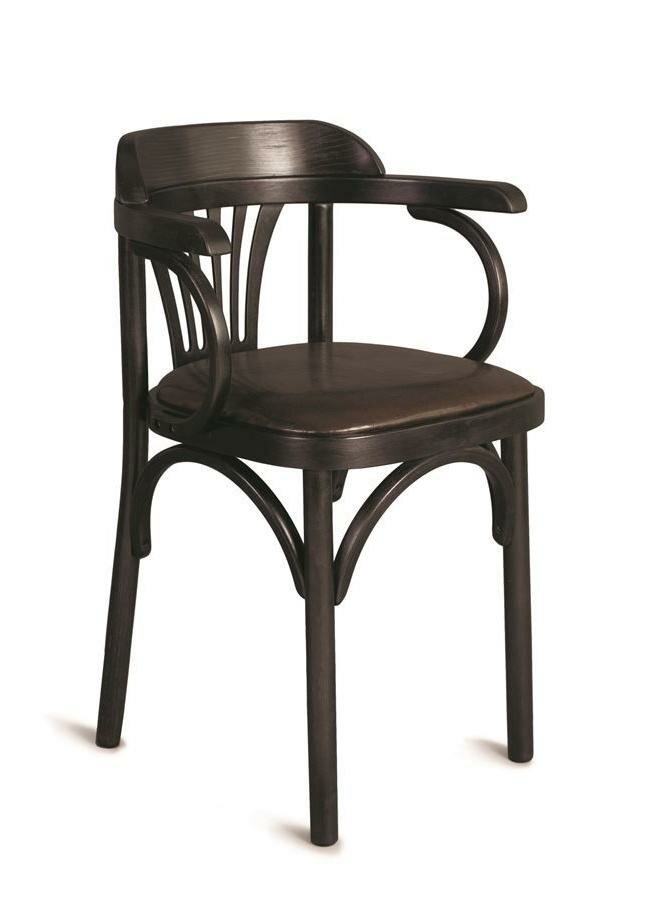 Деревянный стул Венский венге с мягким сиденьем из экокожи