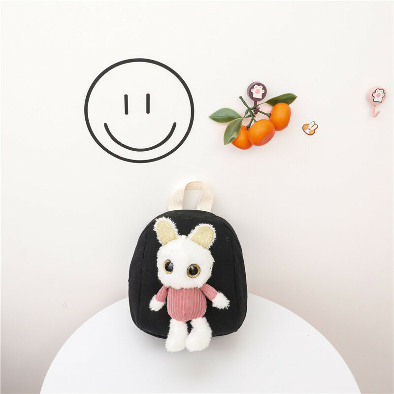 Игрушка кролик девочкам коровье рюкзак белый дети милый кот пояс мальчикам украшение плюш для и штаны черный малый мех