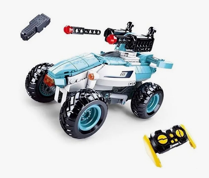 Конструктор SLUBAN Механо M38-B0992 Боевая роботизированная машина (на радиоуправлении), (268 дет, 18см)